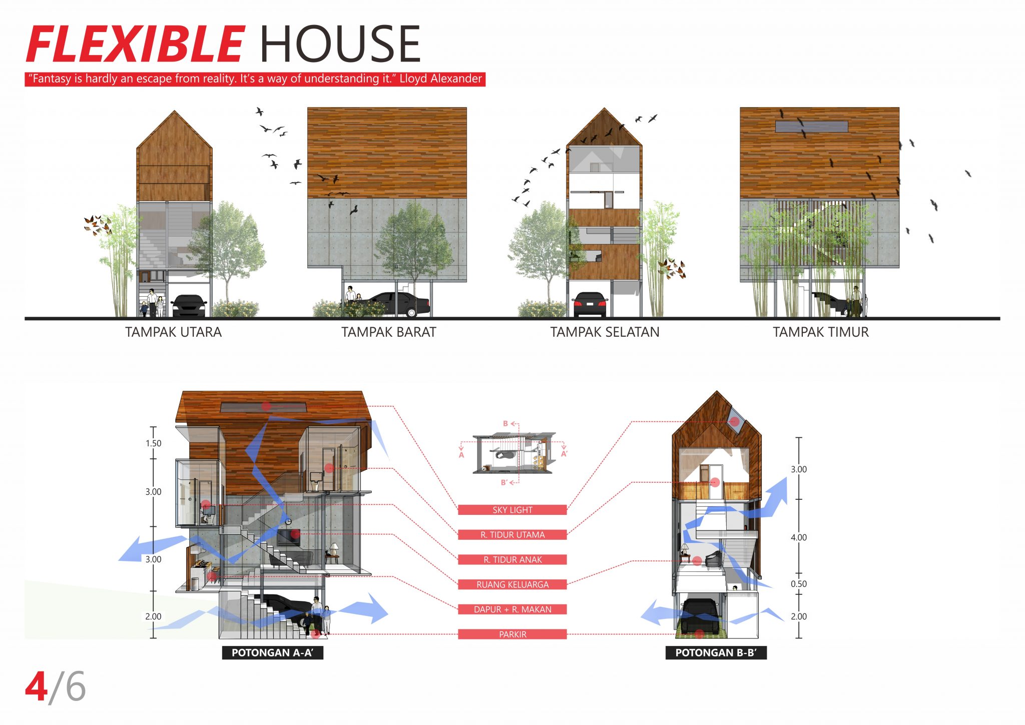 Flexible House - Hikmatyar Aziz Architects